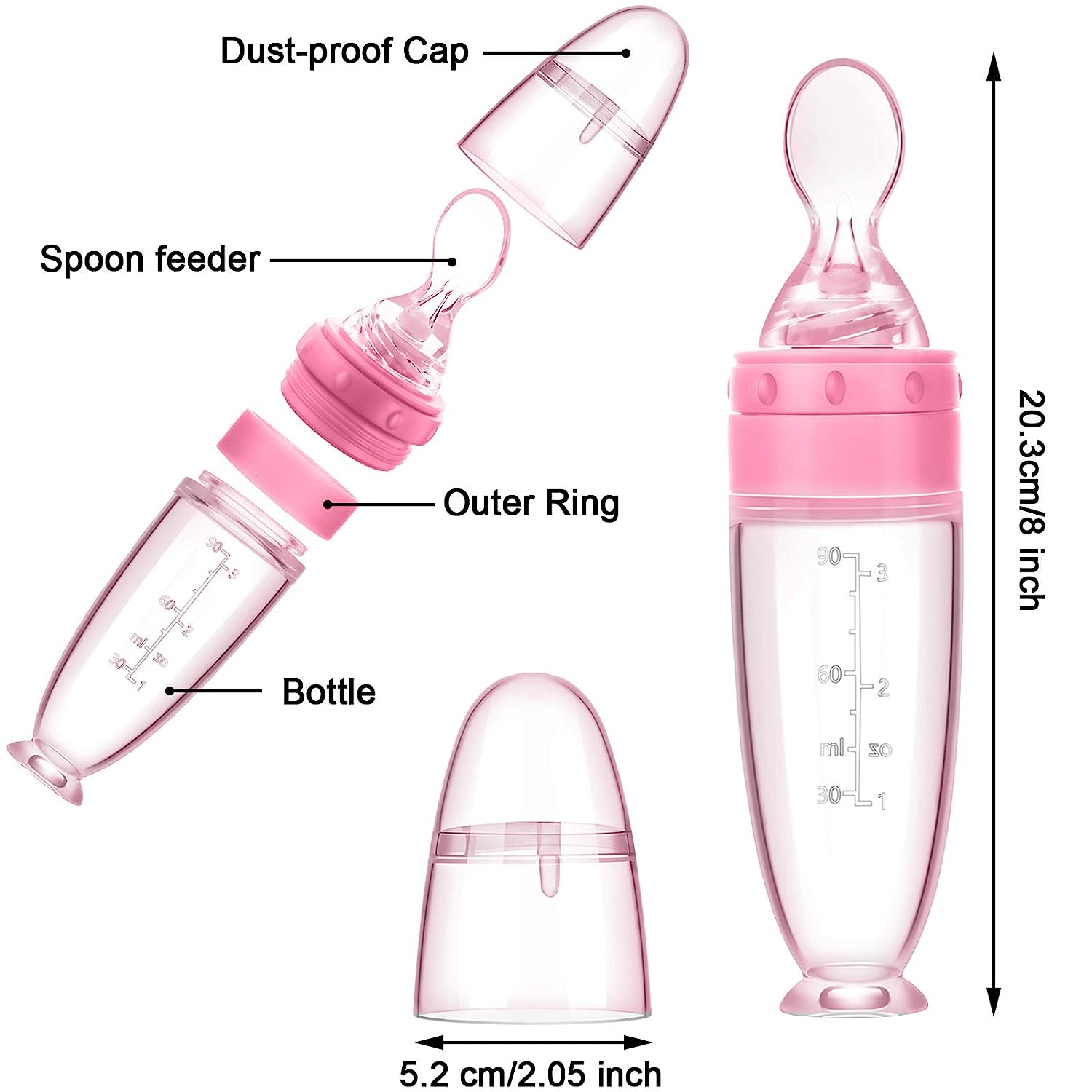 Chloe Baby Feeding Spoon Bottle – Skaldo & Malin