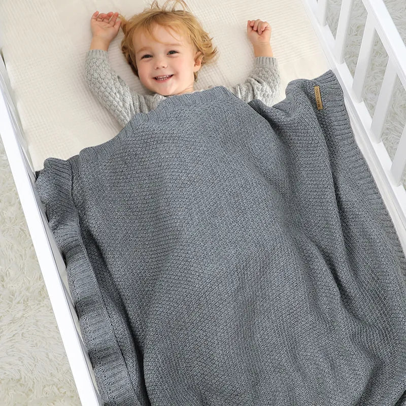 Knitted Soft Stroller Wrap Blanket – Skaldo & Malin